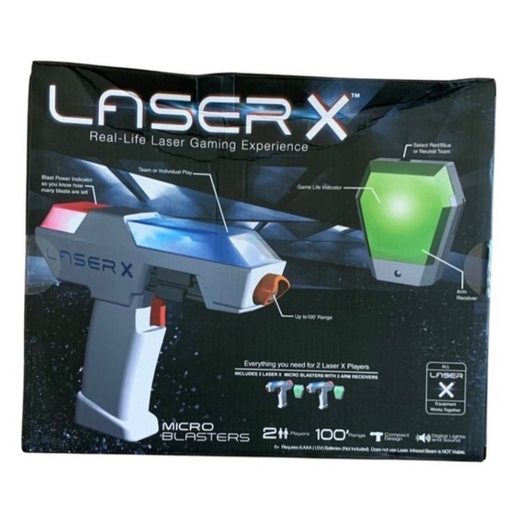 all laser | Toys | Laser X Two Player Micro B2 Blaster Laser Tag Gami ...